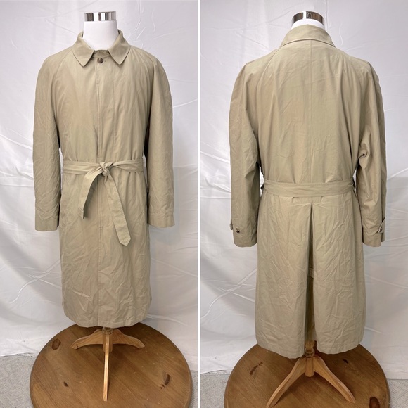 Jos. A. Bank | Jackets & Coats | Jos A Bank Khaki Belted Long Trench ...